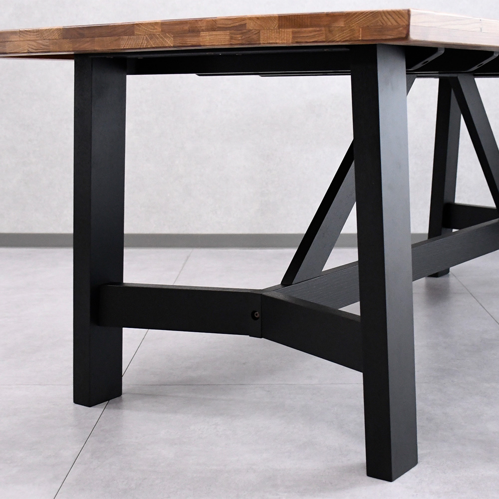 【1本限定】 200cm 無垢 ダイニングテーブル 木製 天然木 奥行90cm テーブル 大きい アウトレット アウトレット家具 mobler